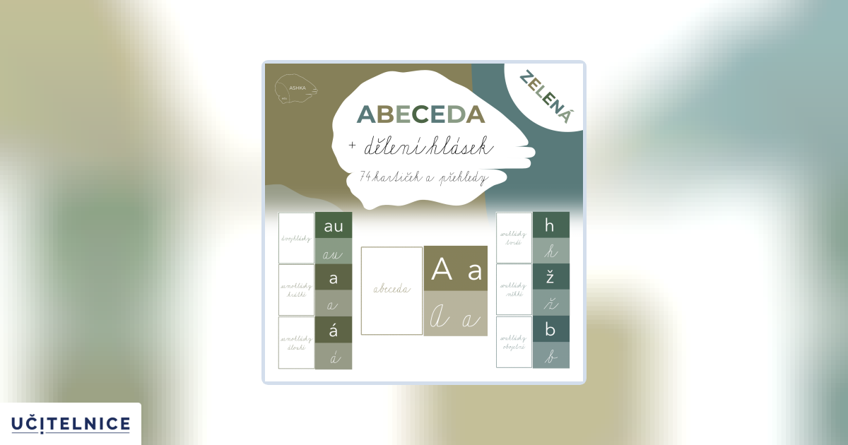 ABECEDA + dělení hlásek, ZELENÁ | Učitelnice