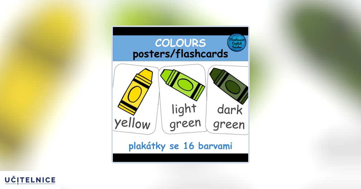 COLOURS - posters/flashcards - BRITISH ENGLISH | Učitelnice