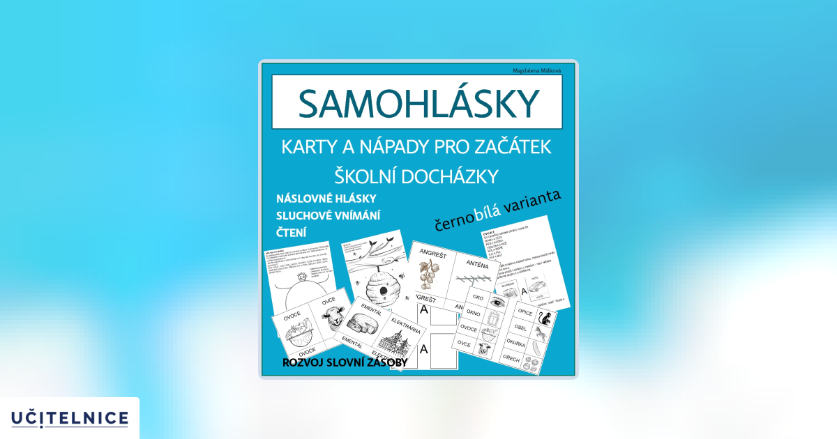 SAMOHLÁSKY pro prvňáčky | Učitelnice