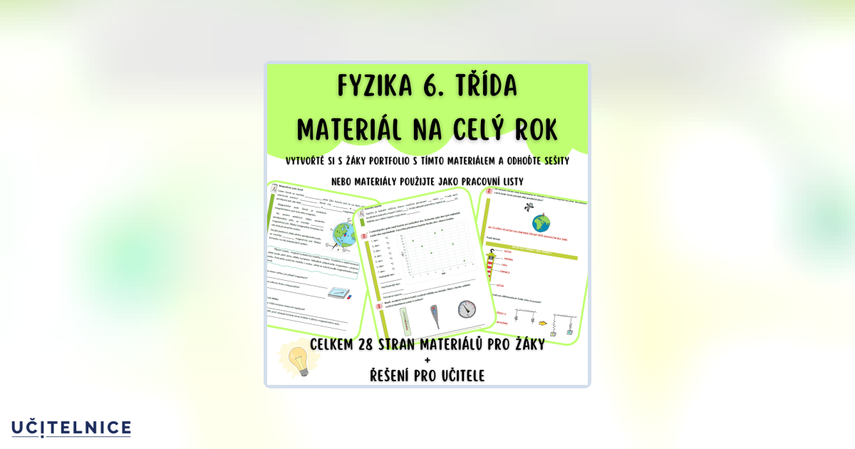 Fyzika 6. třída | Učitelnice