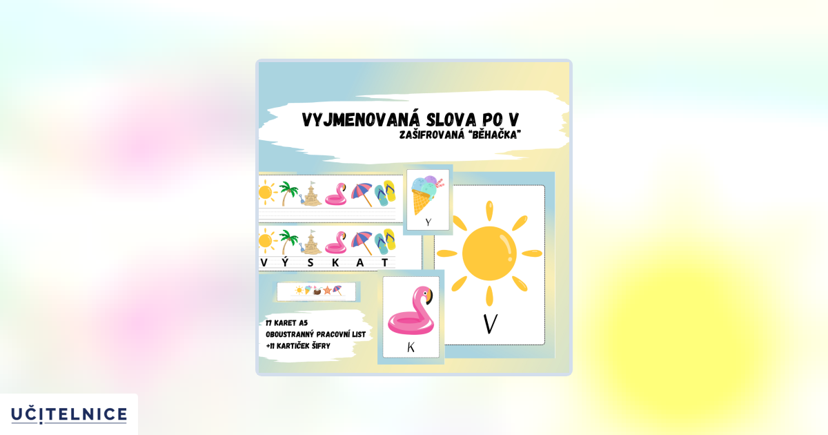 Vyjmenovaná slova po V / zašifrovaná "běhačka" | Učitelnice