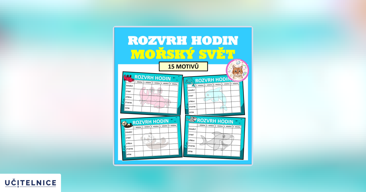 ROZVRH HODIN - Mořský svět | Učitelnice