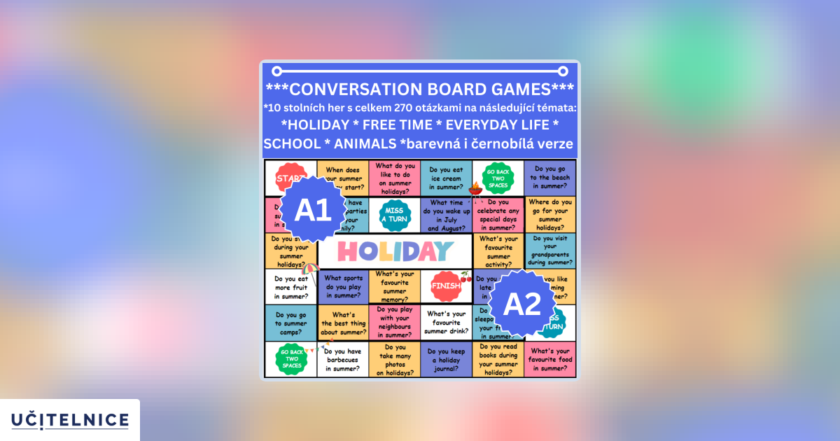 ***CONVERSATION BOARD GAMES 1*** | Učitelnice