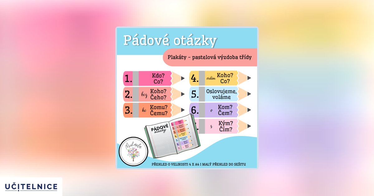 Pádové otázky (pády - přehled) | Učitelnice