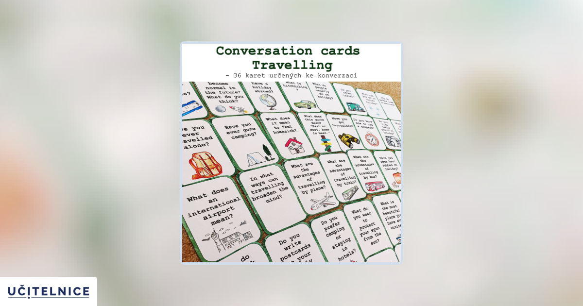 Materiál - Conversation cards - Travelling