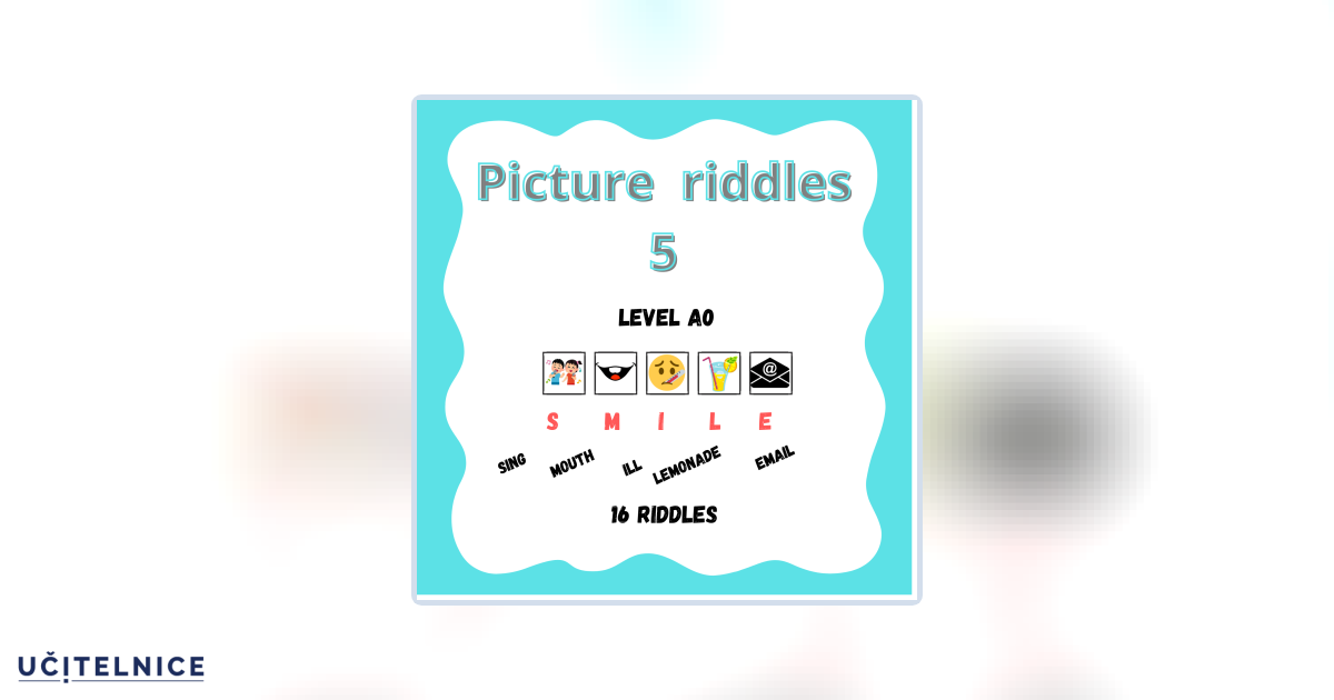 Picture riddles 5 | Učitelnice