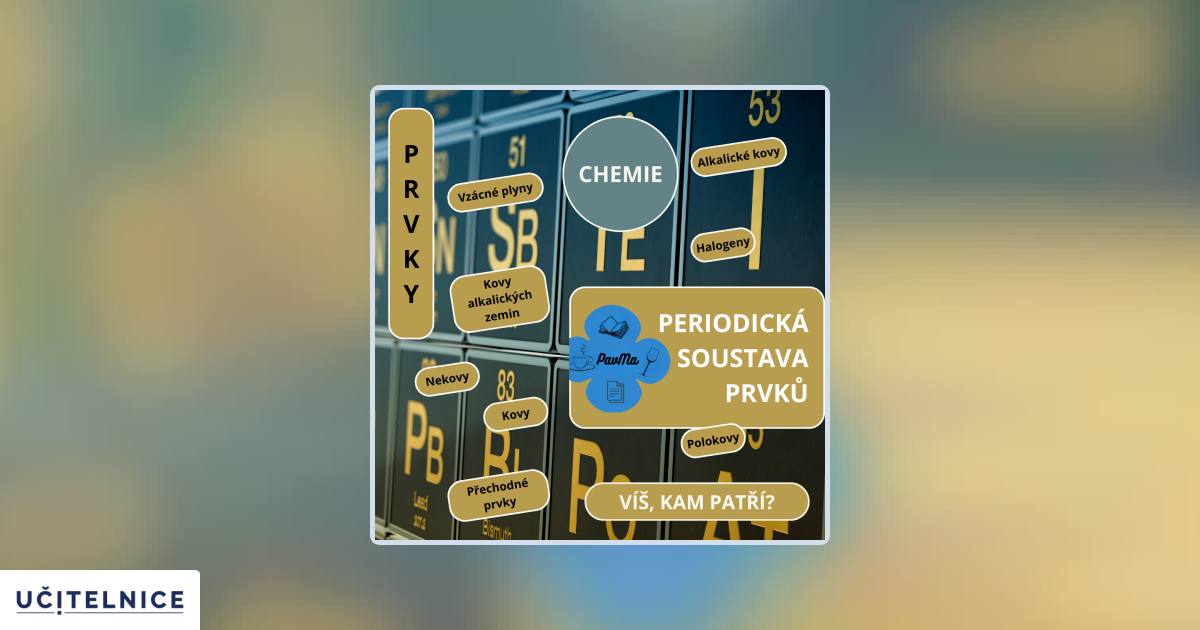 PSP_Třídíme prvky do skupin_trénujeme značky prvků_CHEMIE | Učitelnice