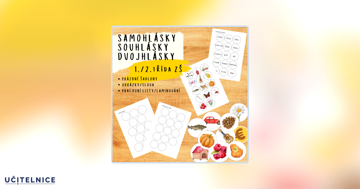 Samohlásky, souhlásky a dvojhlásky | Učitelnice