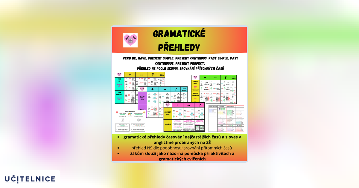 Gramatické přehledy | Učitelnice