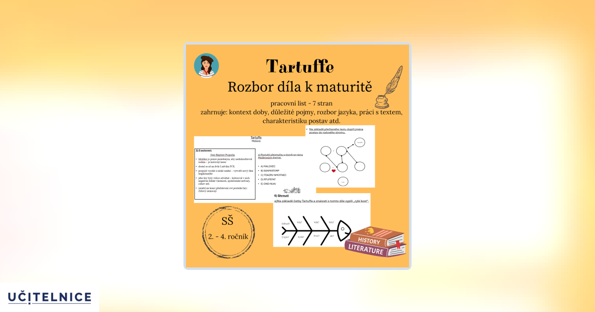 Tartuffe - rozbor díla k maturitě | Učitelnice