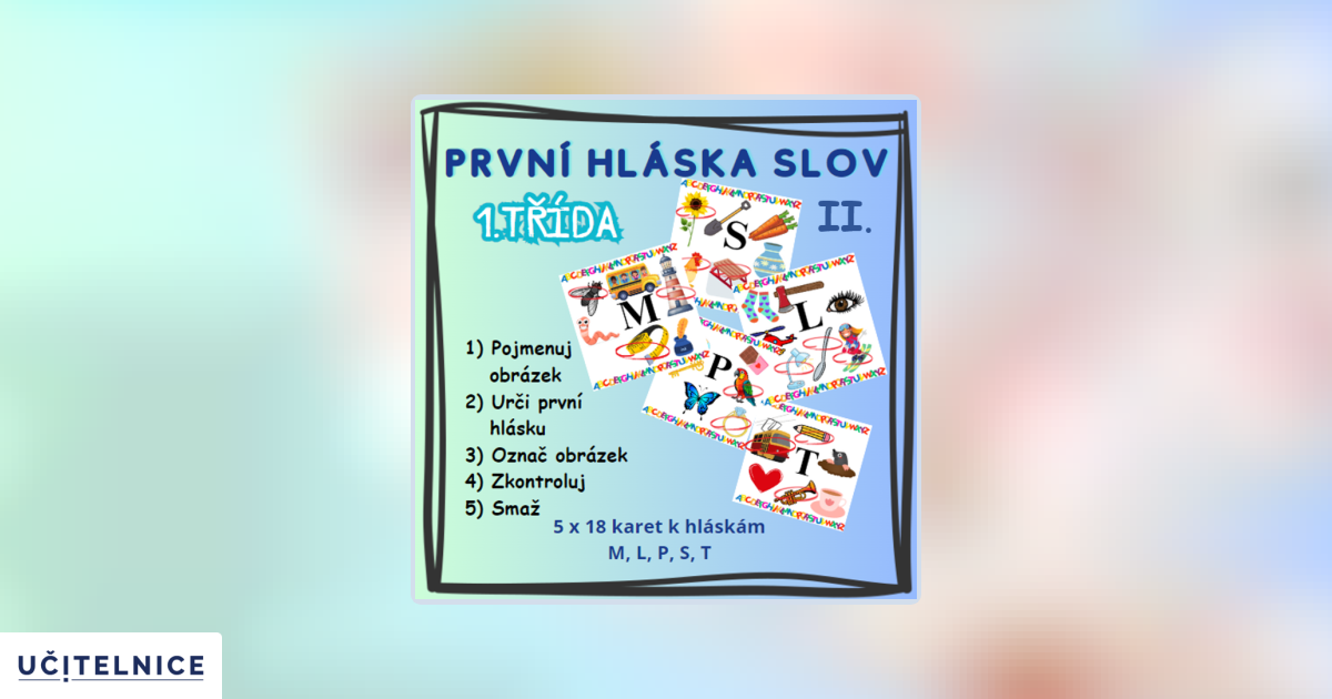 První hláska slov II. | Učitelnice