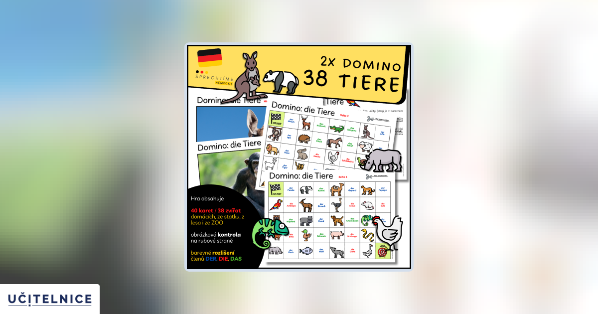 Domino TIERE | Učitelnice