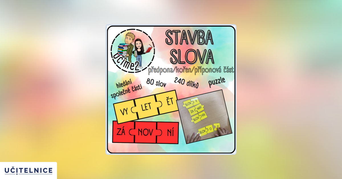 Stavba slova - puzzle | Učitelnice