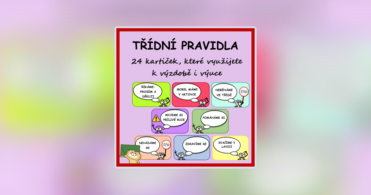 Třídní pravidla | Učitelnice