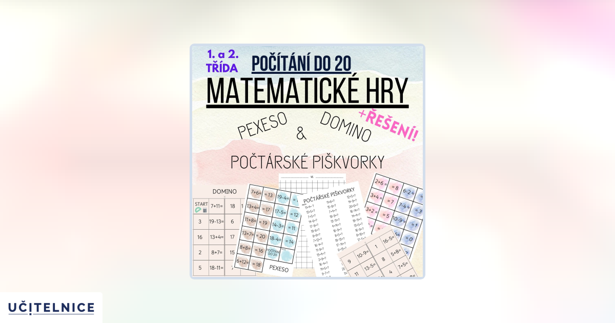 Matematické hry pro ZŠ | Učitelnice