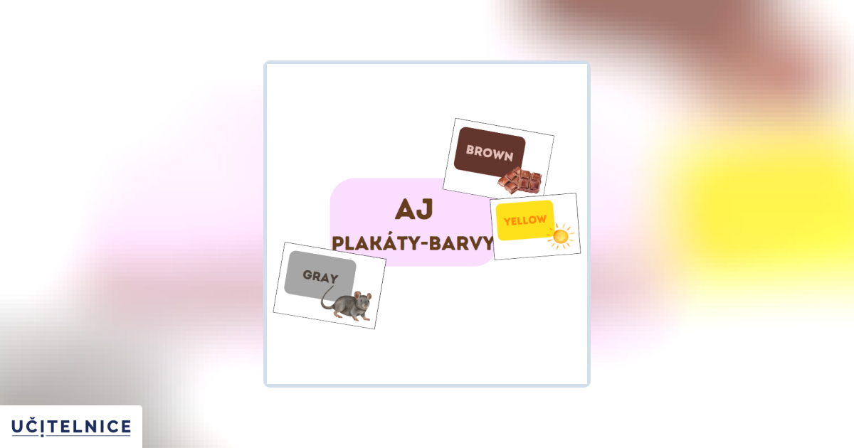 plakáty-barvy (anglický jazyk) | Učitelnice