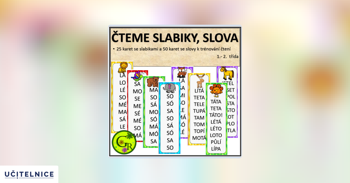 ČTEME SLABIKY A SLOVA | Učitelnice