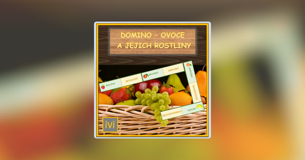 DOMINO – ovoce a jejich rostliny | Učitelnice