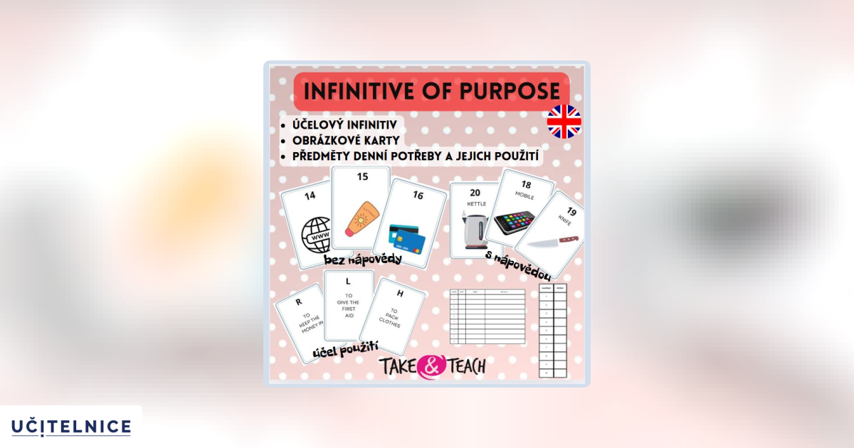 Účelový infinitiv - Infinitive of purpose | Učitelnice