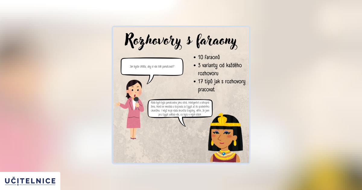 Egypt - rozhovory s faraony | Učitelnice