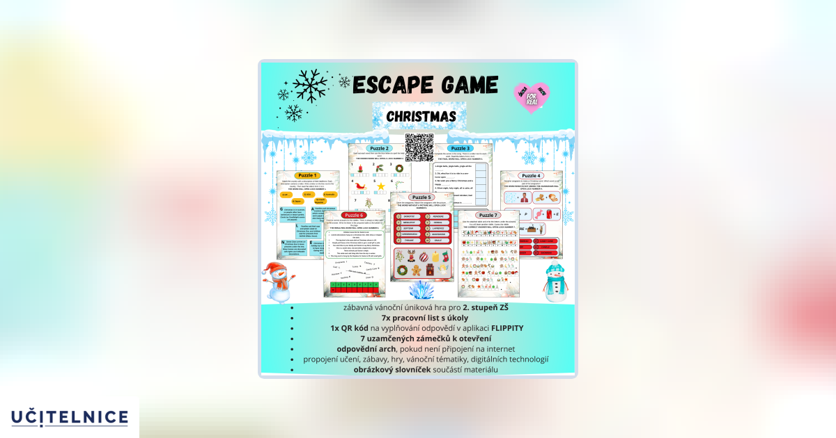 Escape game - Christmas | Učitelnice