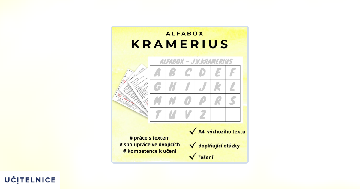 Kramerius | Česká expedice - alfabox | Učitelnice
