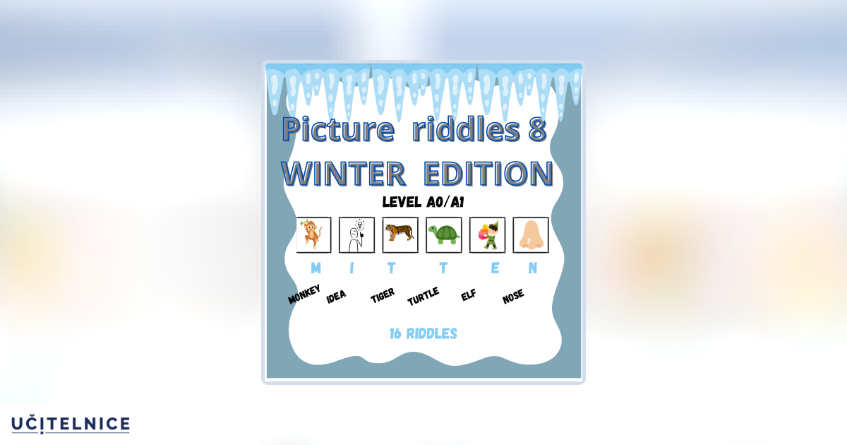 Picture riddles 8 - winter edition | Učitelnice