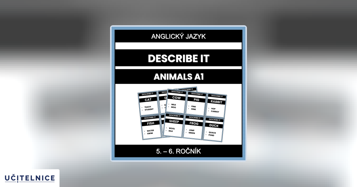 Describe It - Animals (A1) | Učitelnice