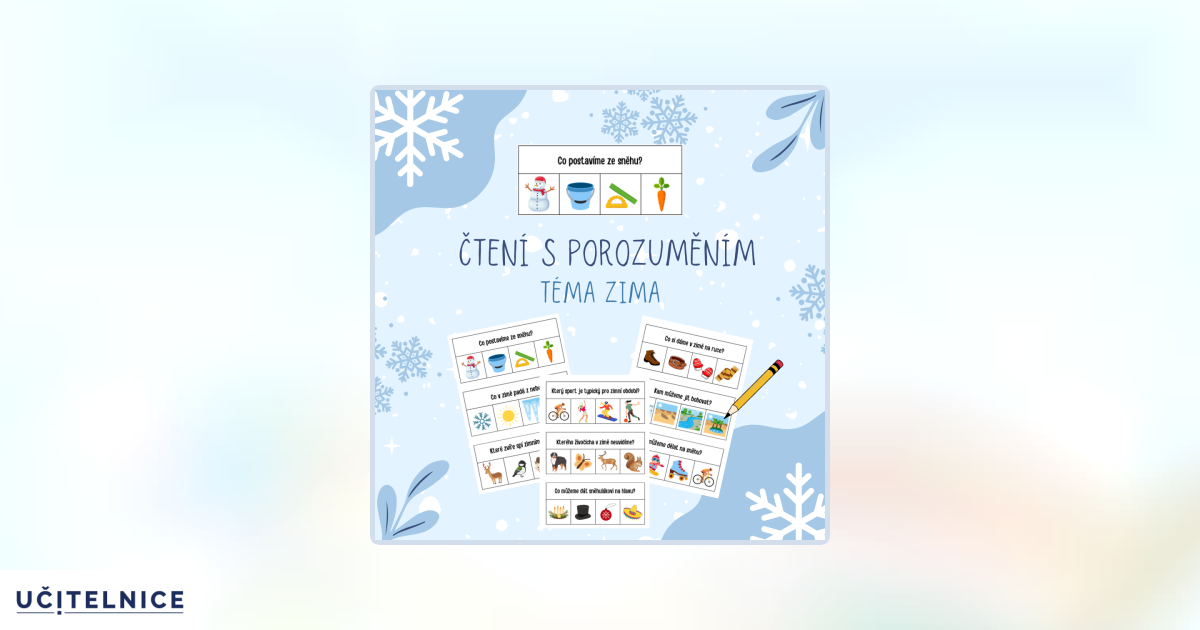 Čtení s porozuměním - téma zima (otázky a odpovědi) | Učitelnice