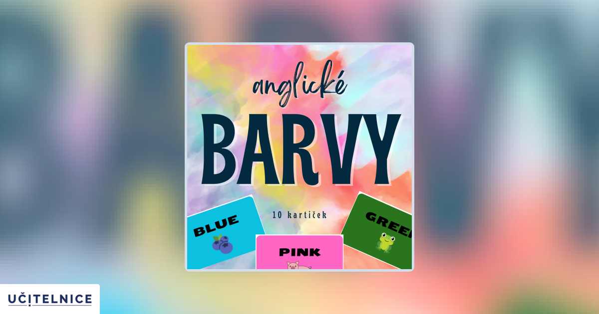 Anglické barvy | Učitelnice