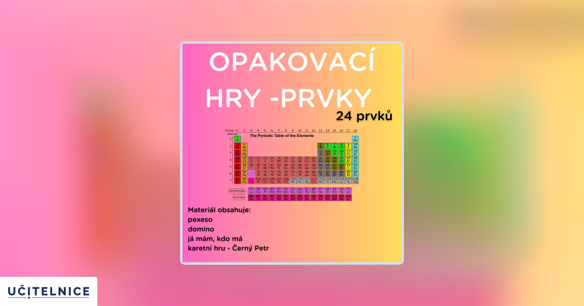 Opakovací hry - PRVKY | Učitelnice