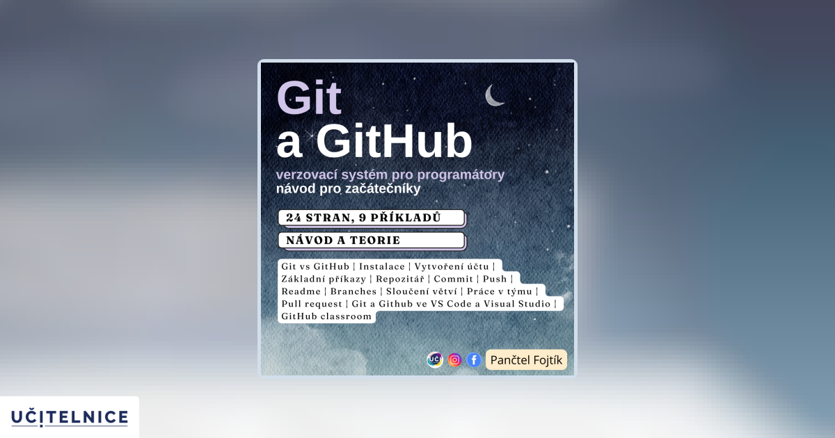 Git a GitHub: návod pro začátečníky | Učitelnice