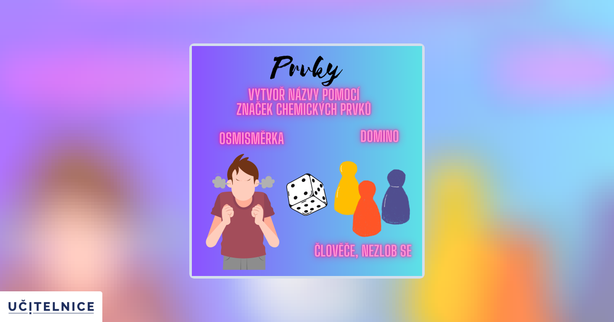 Prvky - Člověče, nezlob se, domino, osmisměrky, vytvoř název z prvků ...