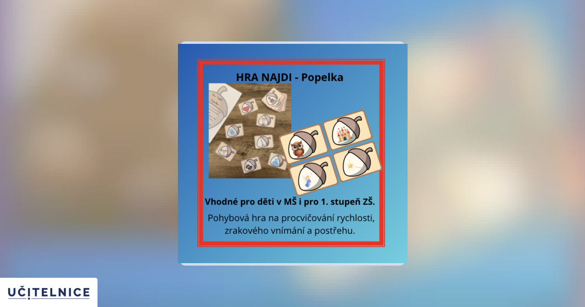 Hra "Najdi" - Popelka | Učitelnice