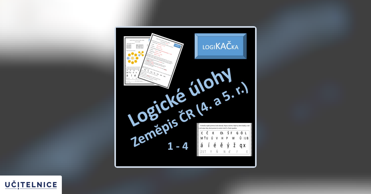 Logické úlohy (zeměpis ČR) | Učitelnice