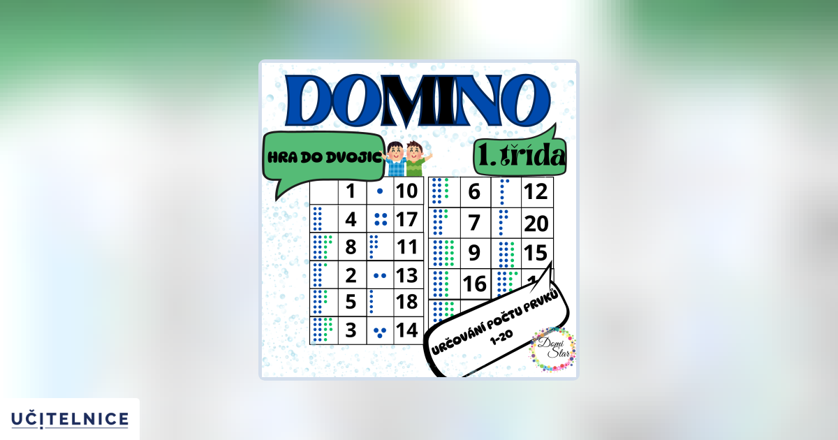 DOMINO 1-20 | Učitelnice