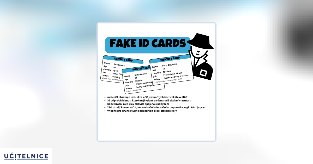 Fake ID cards | Učitelnice