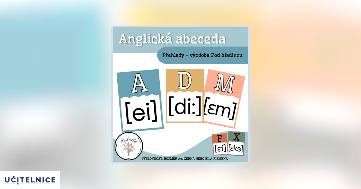 Anglická abeceda | Učitelnice