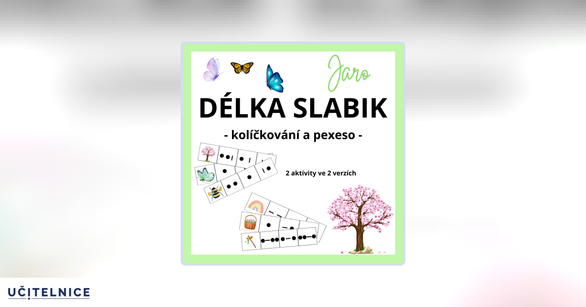 Délka slabik - jaro | Učitelnice