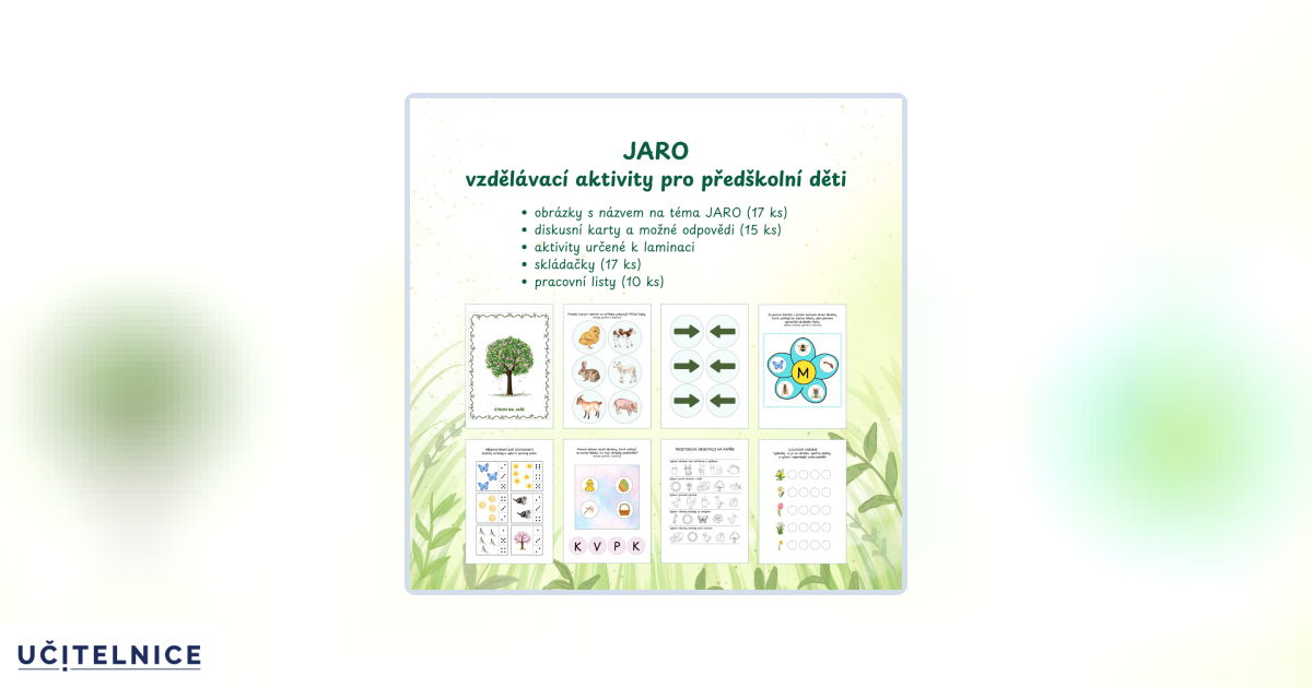 Jaro -(obrázky, diskusní karty, skládačky, pracovní listy a další ...
