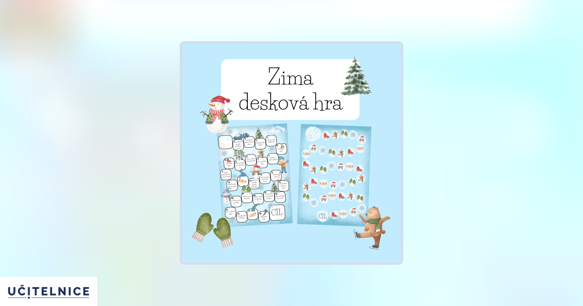 Zima desková hra | Učitelnice