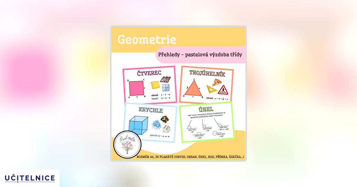Geometrie - přehled učiva | Učitelnice