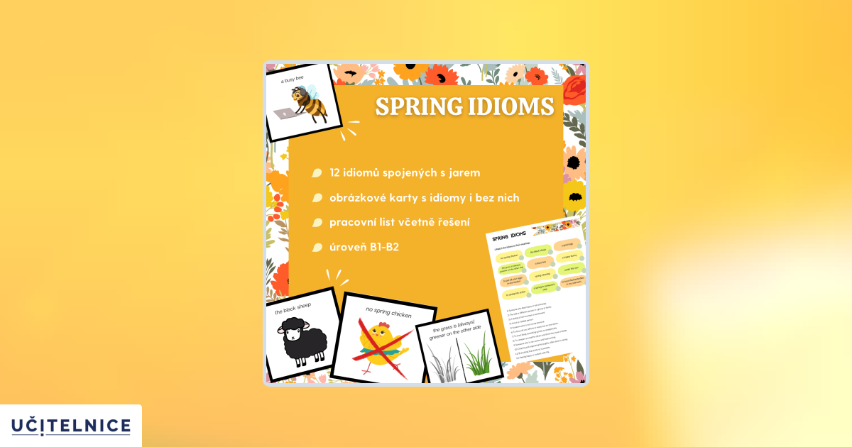 Spring idioms / Idiomy s jarní tematikou | Učitelnice