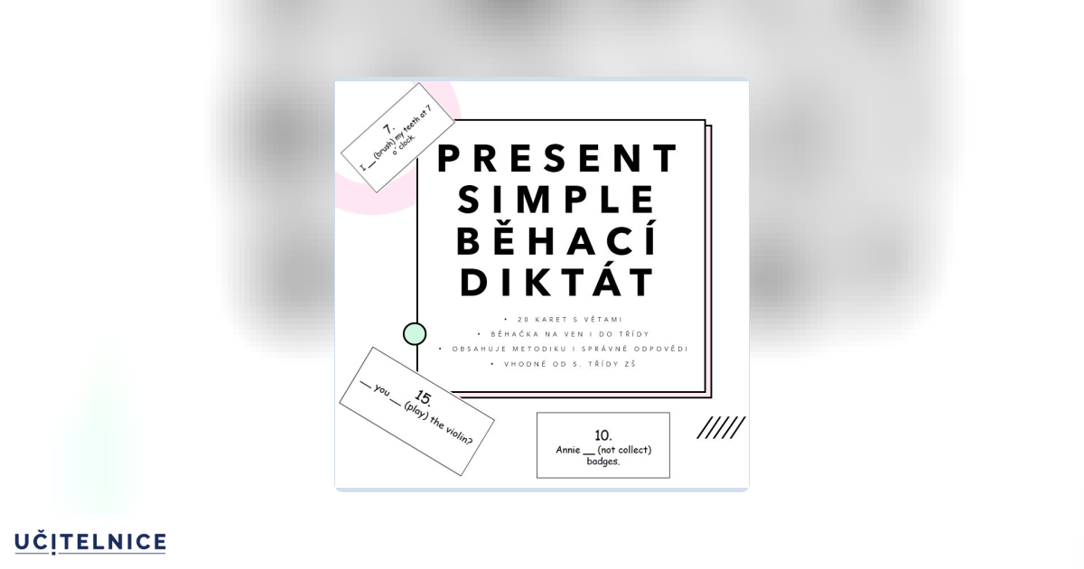 Present simple - běhací diktát | Učitelnice
