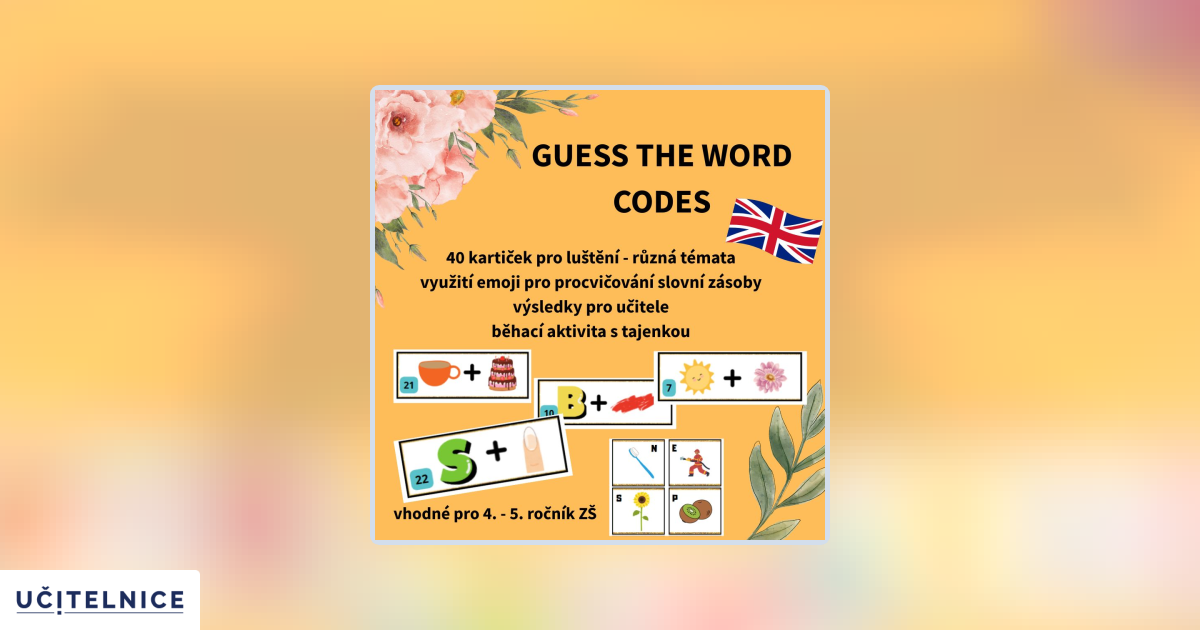 Guess the word codes | Učitelnice