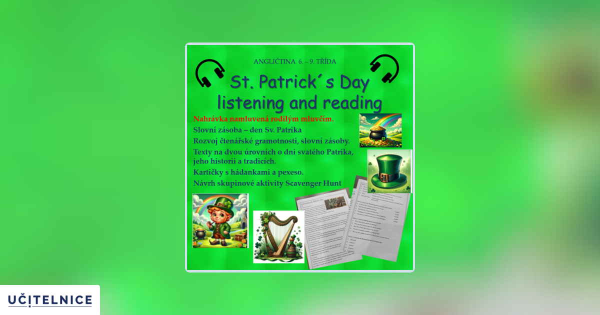 St. Patrick´s Day - listening, reading | Učitelnice