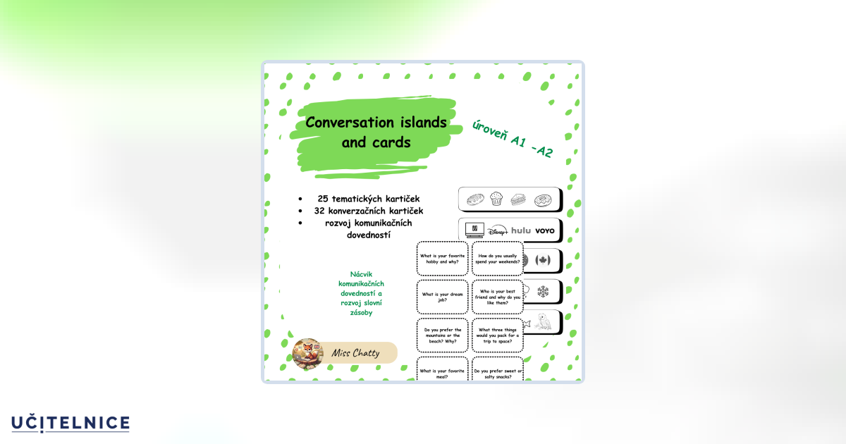 Conversation Islands and cards | Učitelnice