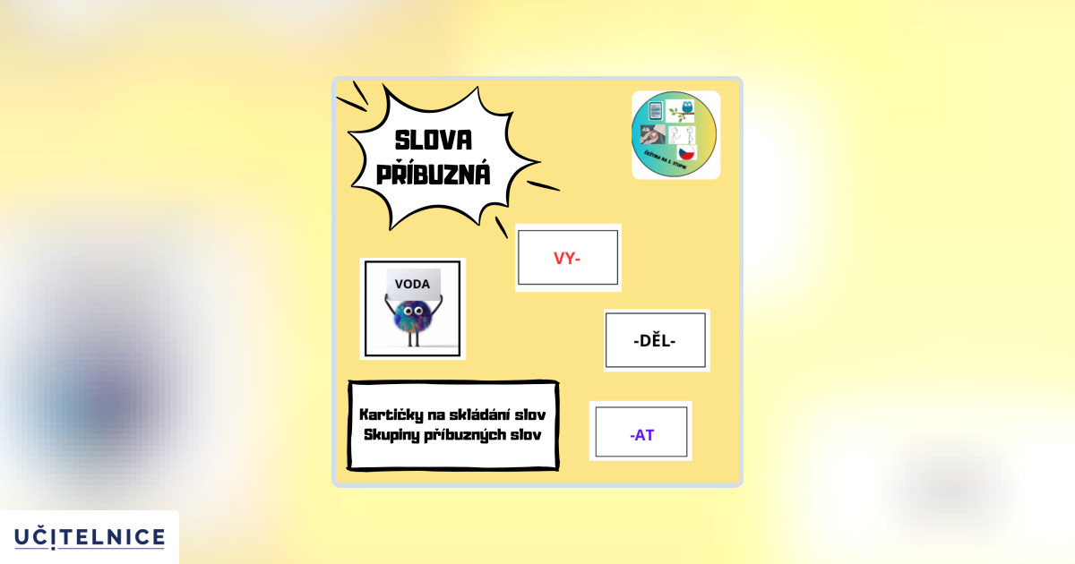 Slova příbuzná, stavba slova | Učitelnice