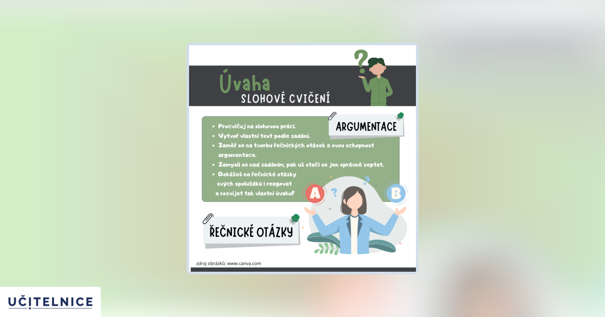 Úvaha - slohové cvičení | Učitelnice