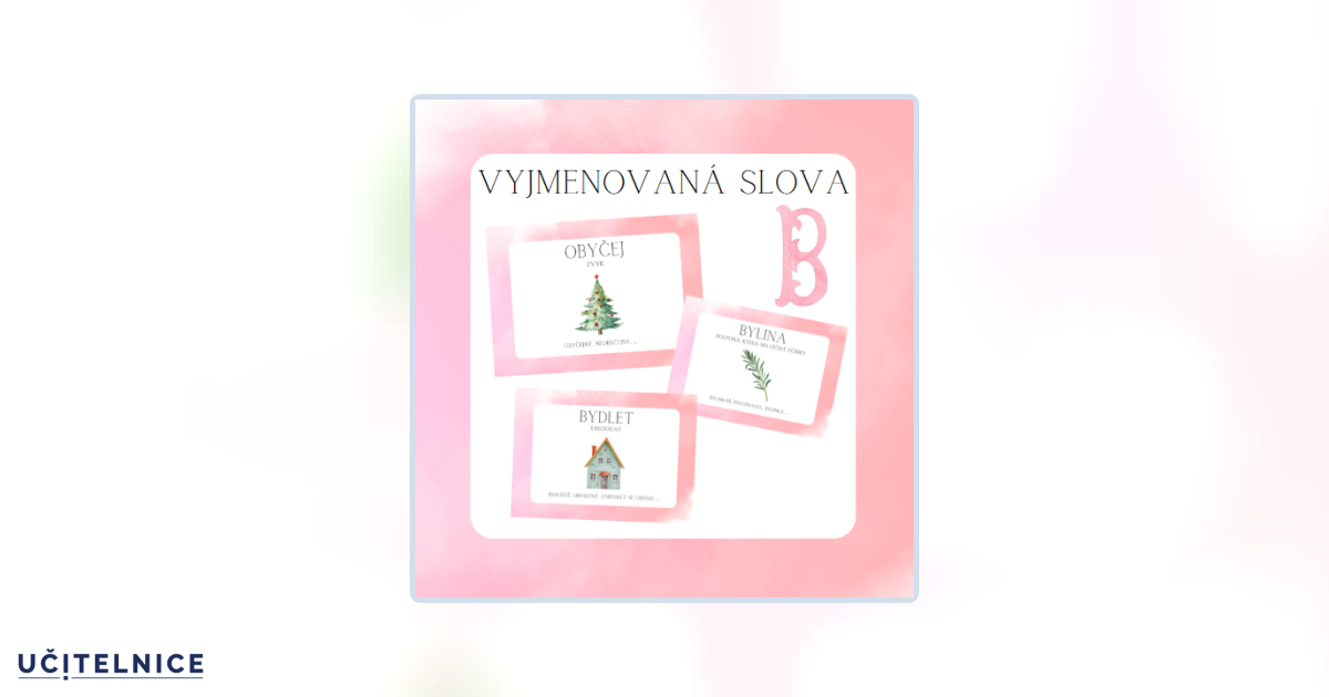 vyjmenovaná slova - B | Učitelnice